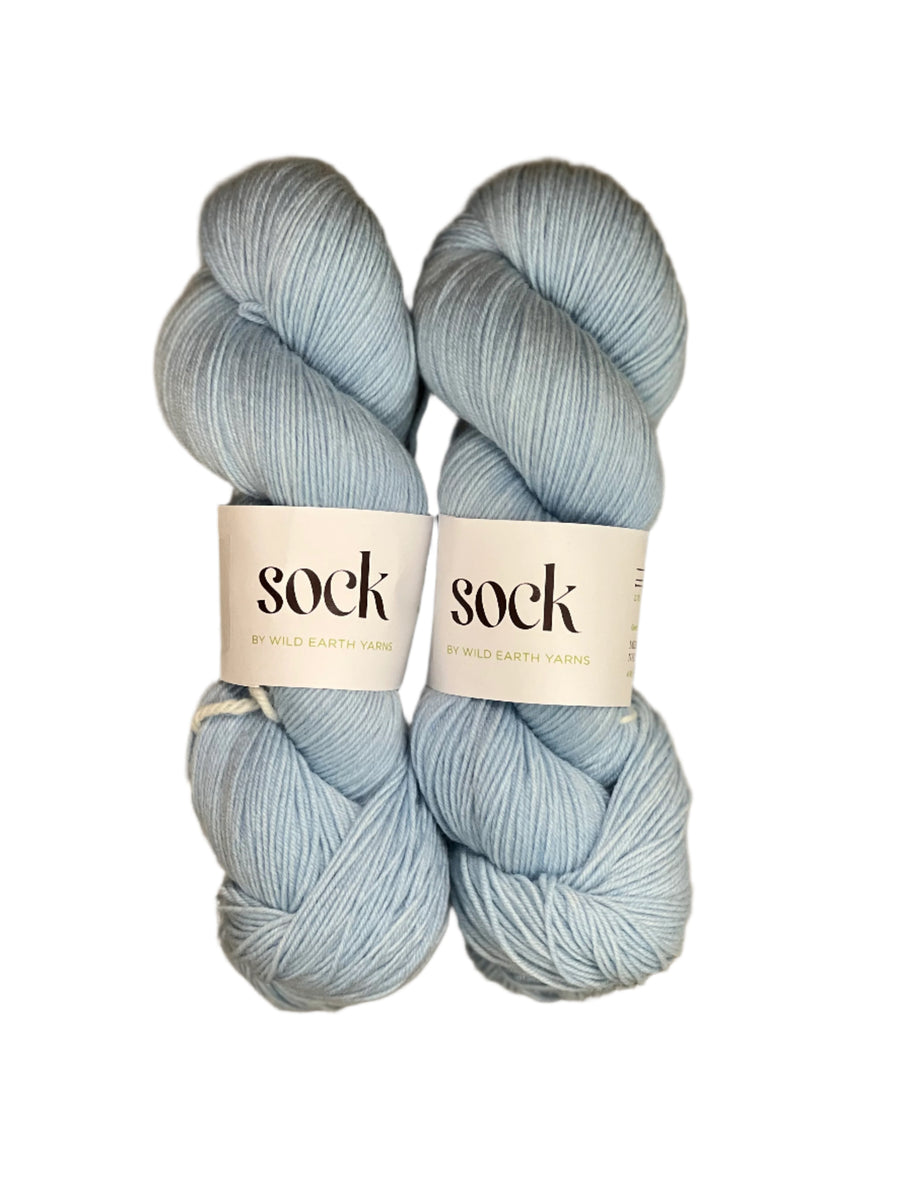 SOCK 4ply - light blue – Wild Earth Yarns